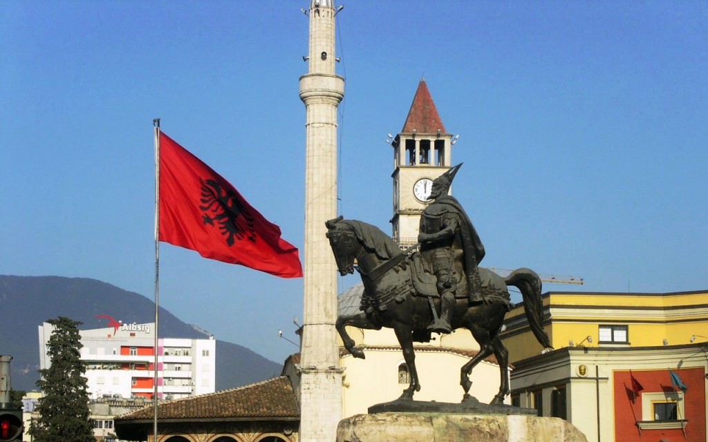 Albanian medieval hero, Skanderbeg, is going to be erected, so that ...